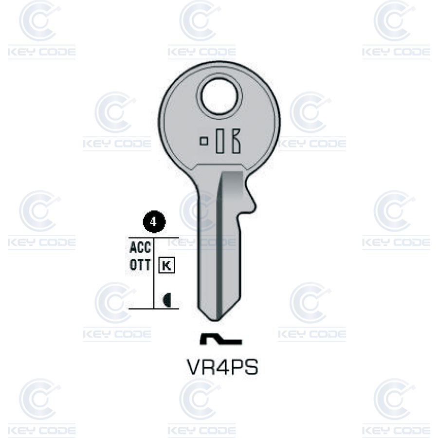 LLAVE KEYLINE VIRO VR4PS (VI085, VI-4DP) | Key-code